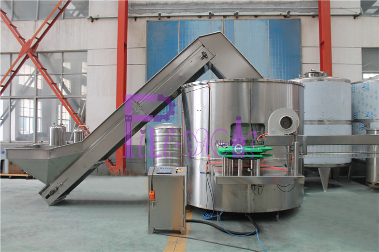 Industrial Plastic Bottle Sorting Machine / Bottle Unscrambler PLC Control