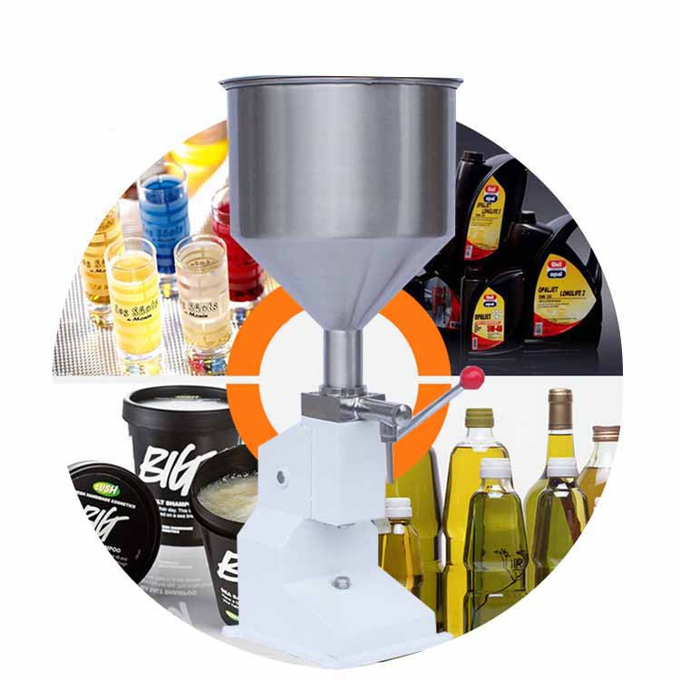 10L Hand Pressing Manual Filling Machine 5.5KW Quantitatively Liquids ...